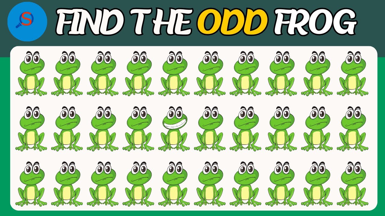 Put Your Eyes to the Test! Find the Odd FROG! | Oddity Spotting #quiz # ...