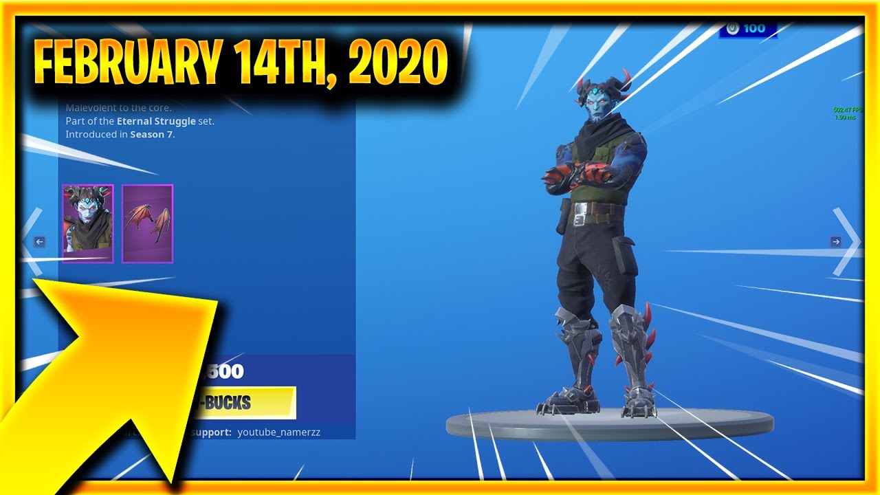*MALICE SKIN IS BACK* February 14th, 2020 Fortnite Item Shop Update ...