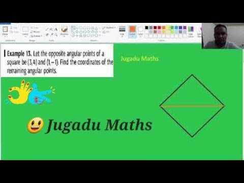 #ShortTrick Let opposite angular points of square be (3,4) and (1,−1 ...