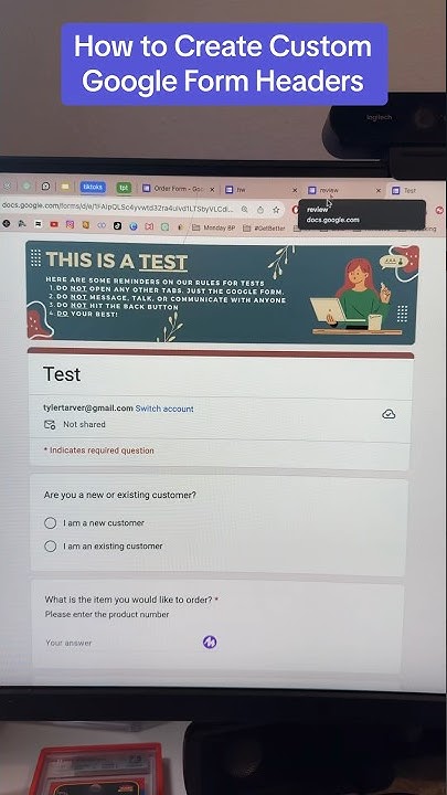 how to create custom google form headers!! #teachers #googleforms #canva - YouTube