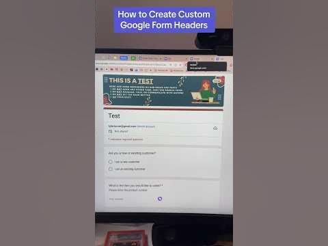 how to create custom google form headers!! #teachers #googleforms #canva - YouTube