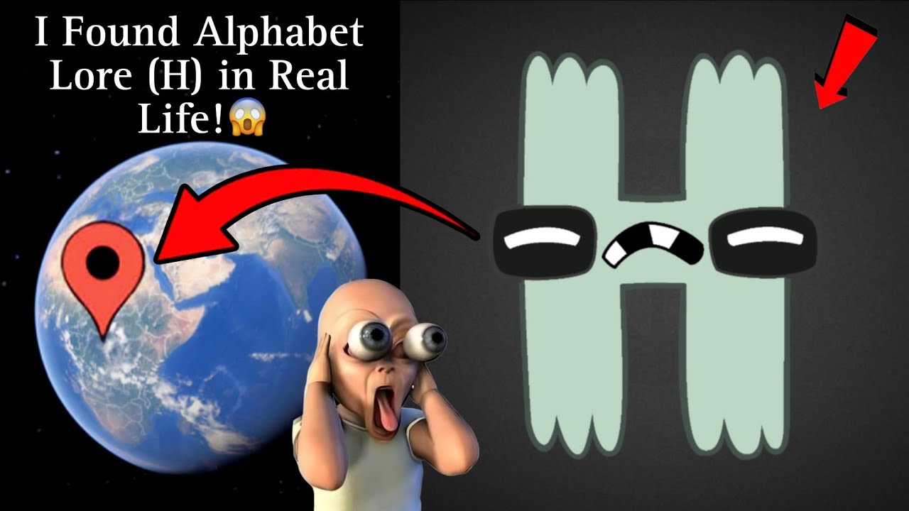 🤯I Found Alphabet Lore (H) in Real Life on Google Maps and Google Earth ...