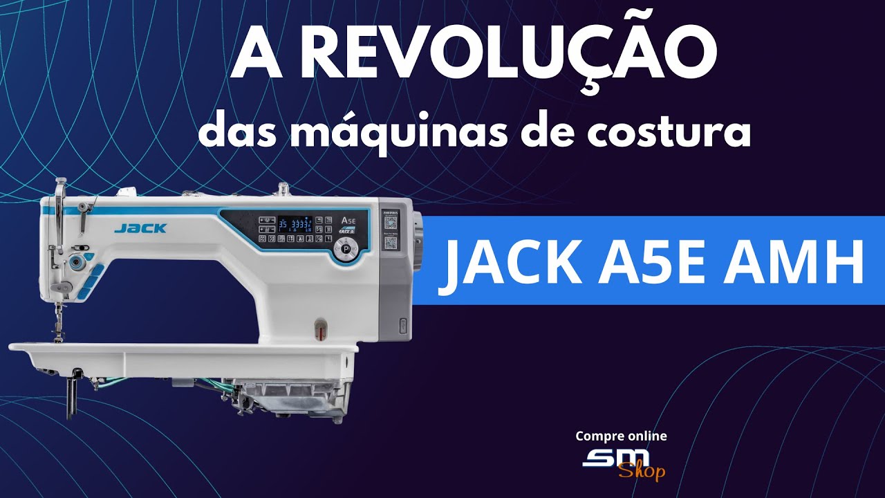 TESTANDO JACK A5E AMH #maquinadecostura - YouTube