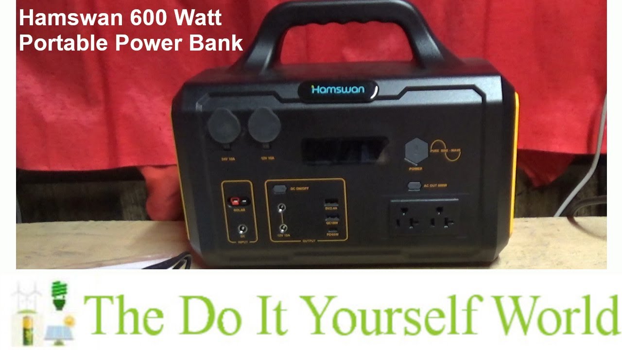 Real World Field Test Of Hamswan 600 Watt Power Station - YouTube