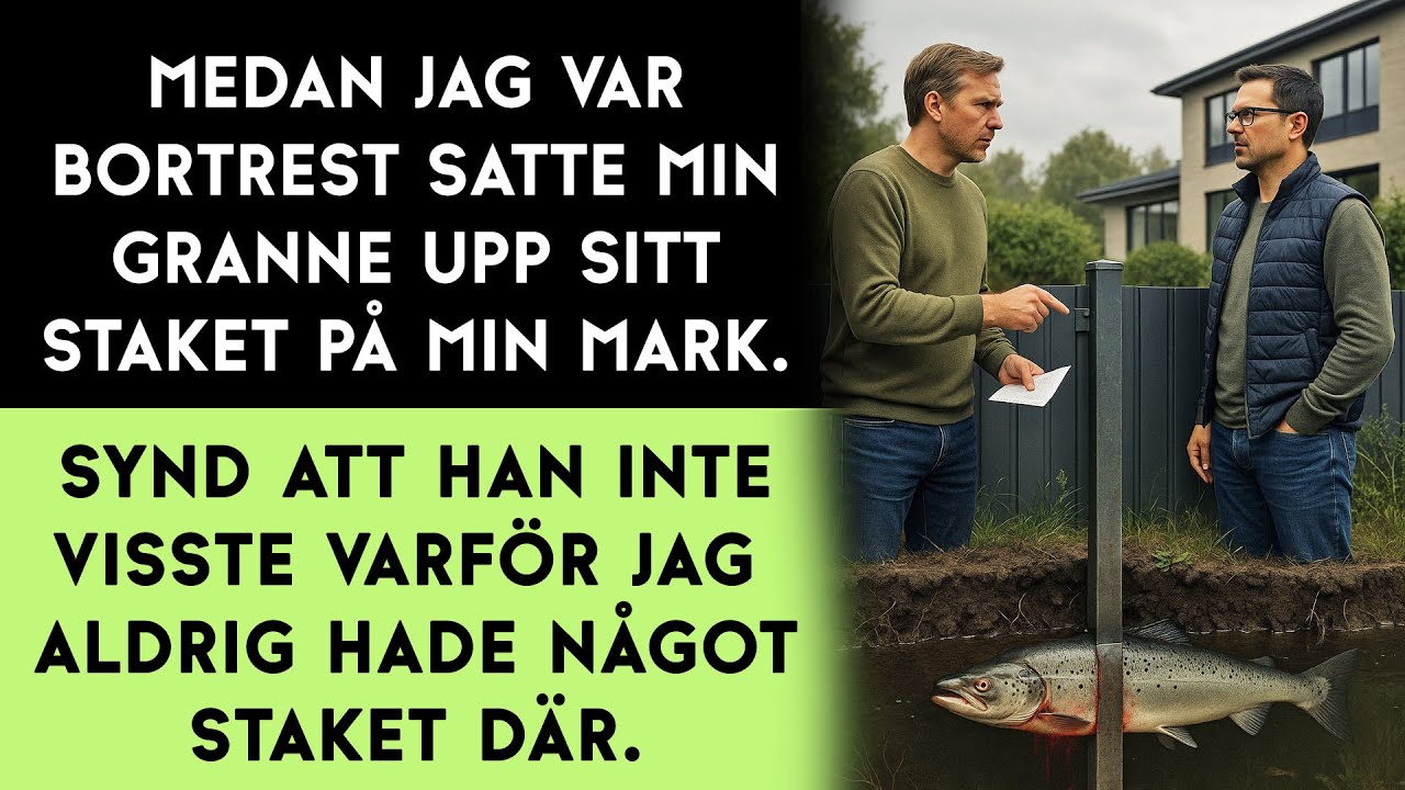Min granne stal en del av min tomt. Men han förstod inte vad det var ...