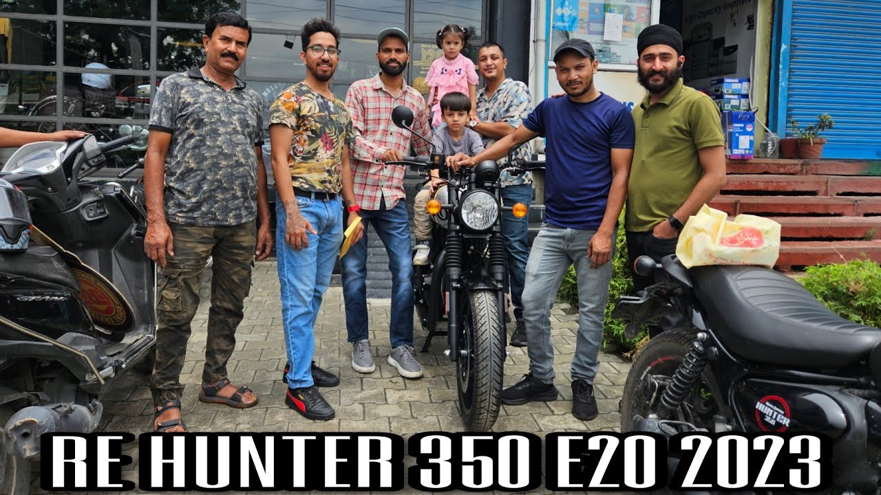 Taking Delivery RE Hunter Metro 350 ( E20 Petrol ) 2023 - YouTube