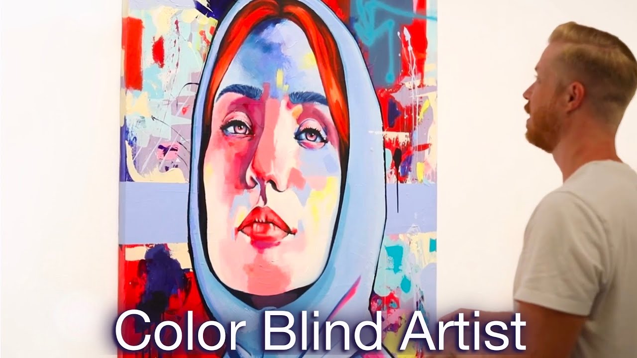 Being a Color Blind Artist. "Stoic in Blue" - YouTube