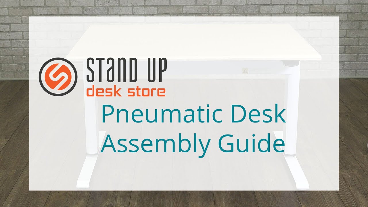 Pneumatic Desk Assembly Guide || Stand Up Desk Store - YouTube