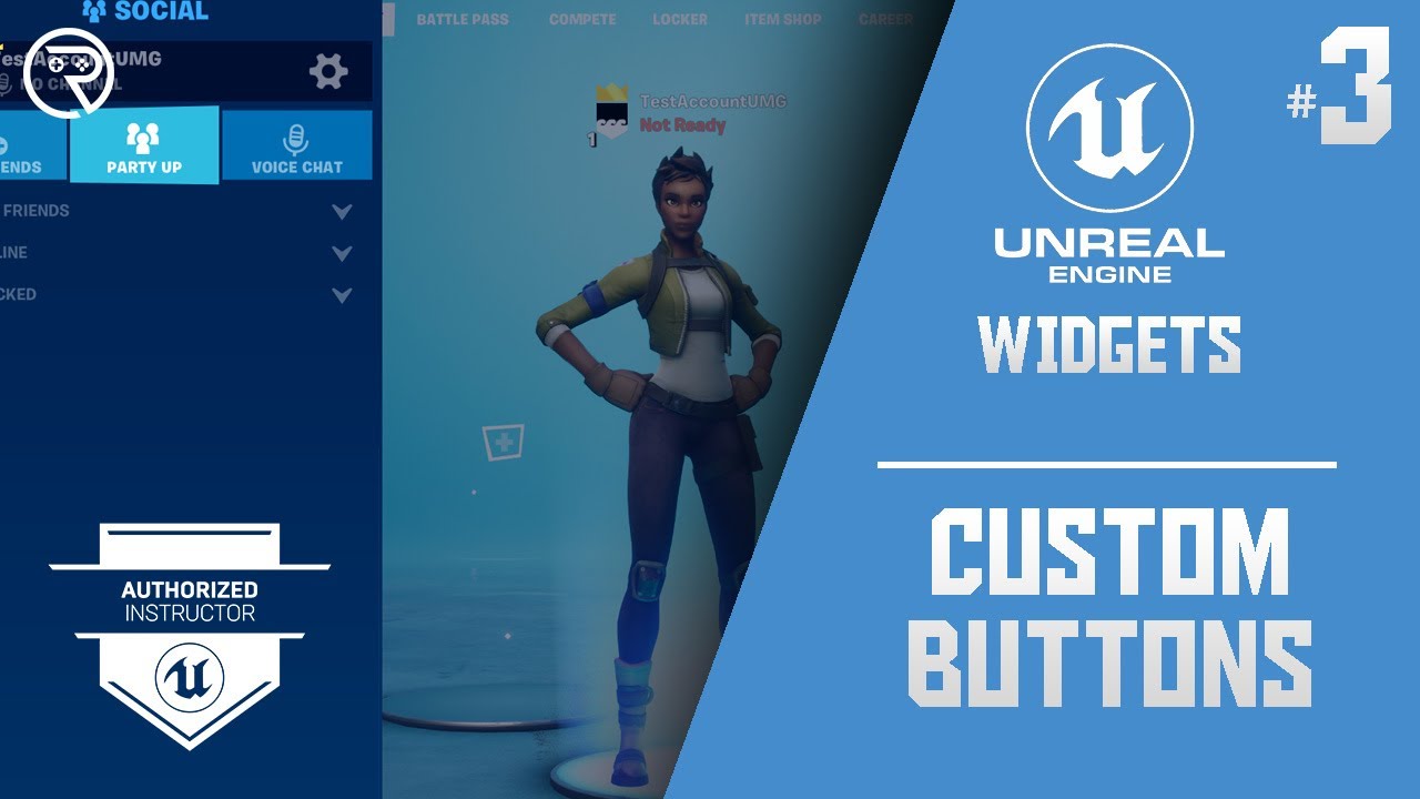 Unreal Engine 5 Tutorial Widgets Part 3 Custom Buttons Youtube 4068