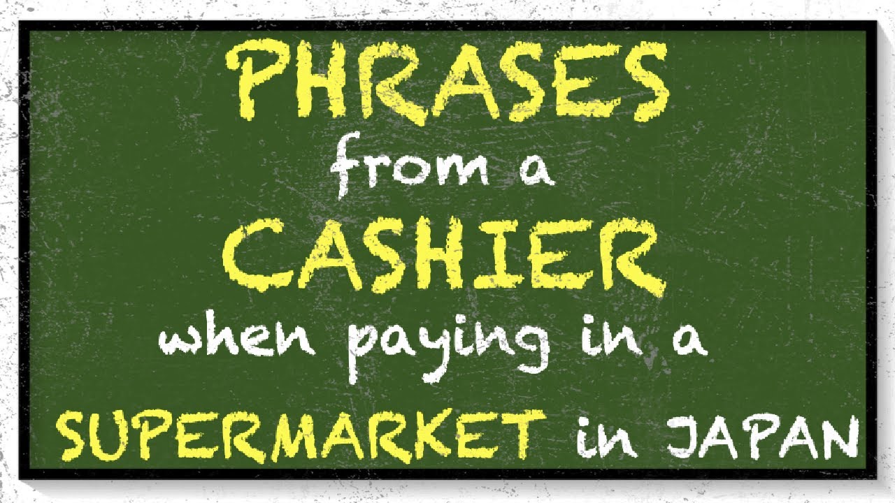 PHRASES FROM CASHIER WHEN PAYING IN A SUPERMARKET - YouTube