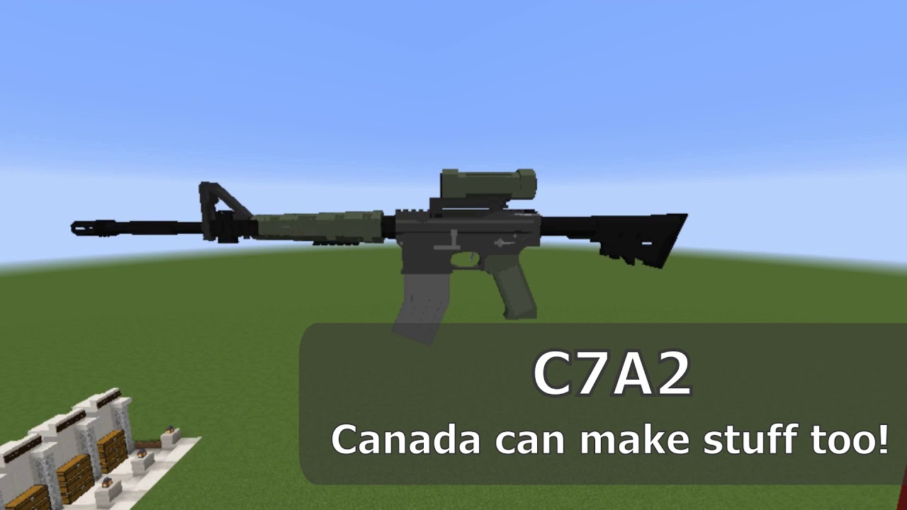 Minecraft 3D model showcase: Assault Rifles - YouTube