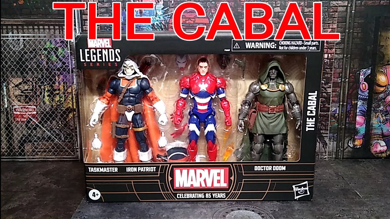 MARVEL LEGENDS THE CABAL 3 PACK REVIEW ( TASKMASTER, IRON PATRIOT, DE ...