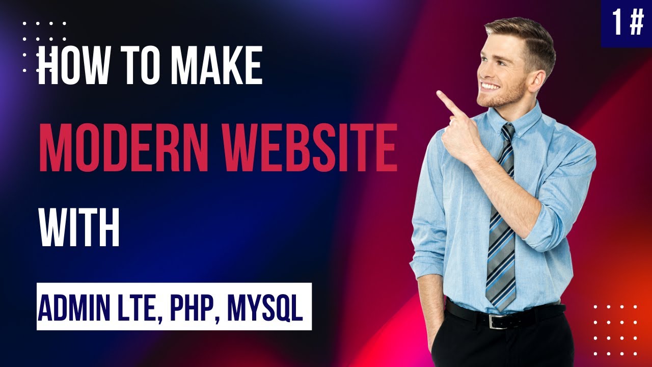 Part 1 dari tutorial membuat website dengan admin LTE - YouTube
