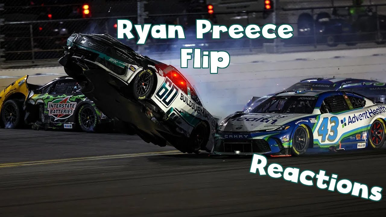 Ryan Preece Flip REACTIONS | 2025 Daytona 500 - YouTube