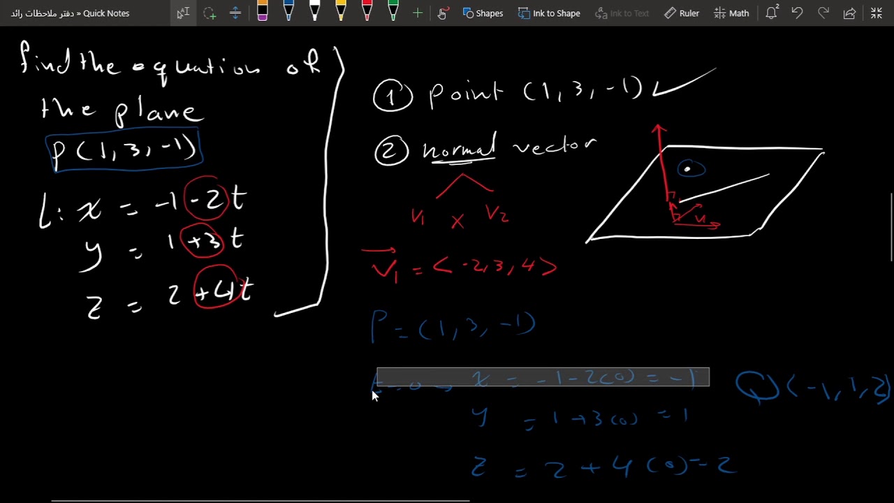 Find Equation Of The Plane Contains Point And Line YouTube Find Equation Of The Plane Contains Point And Line YouTube