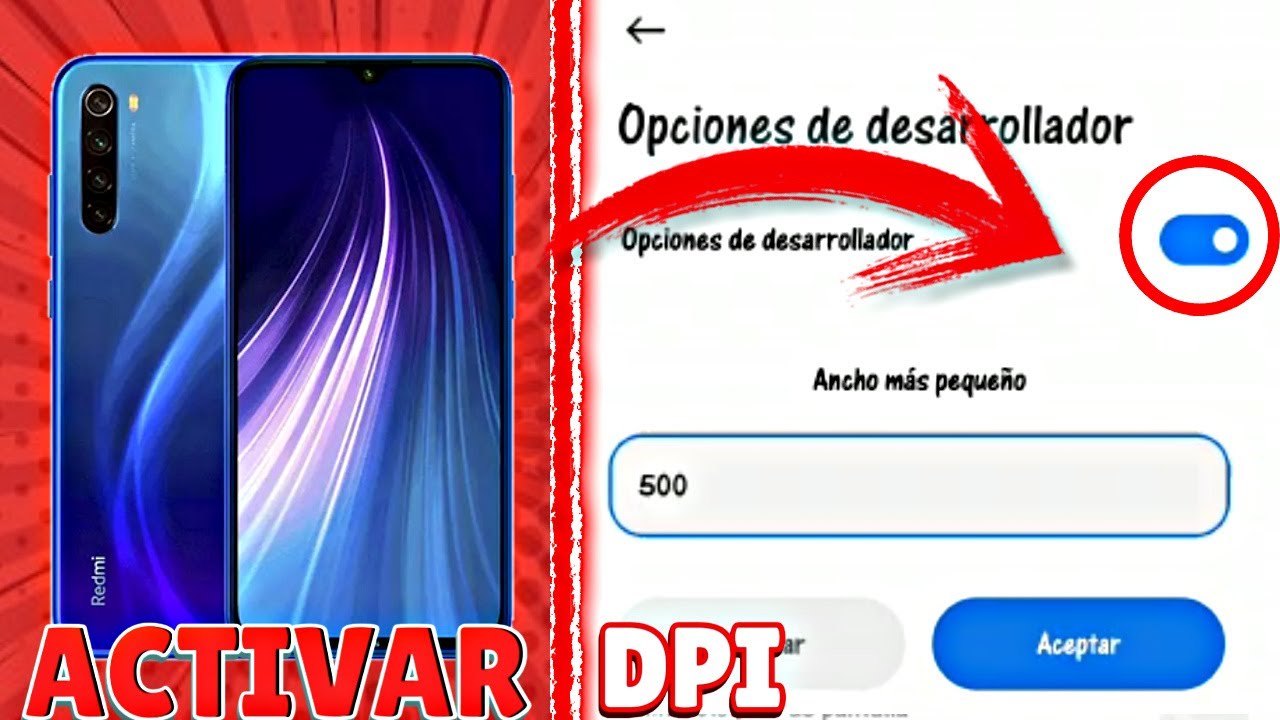 😱👉COMO ACTIVAR EL DPI EN XIAOMI | Redmi note [8,9,10] | 2021| El mejor ...