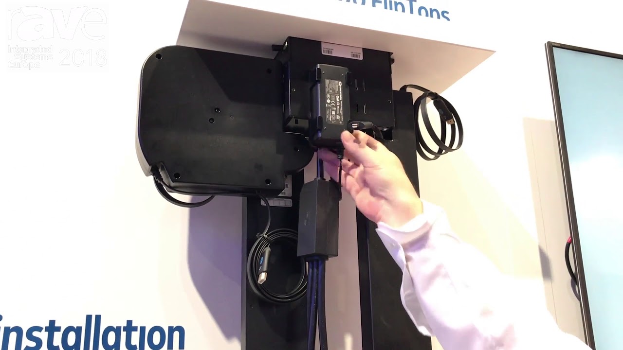 ISE 2018: Crestron Demos Its New One-Touch Flip-Top Cable Retractor ...