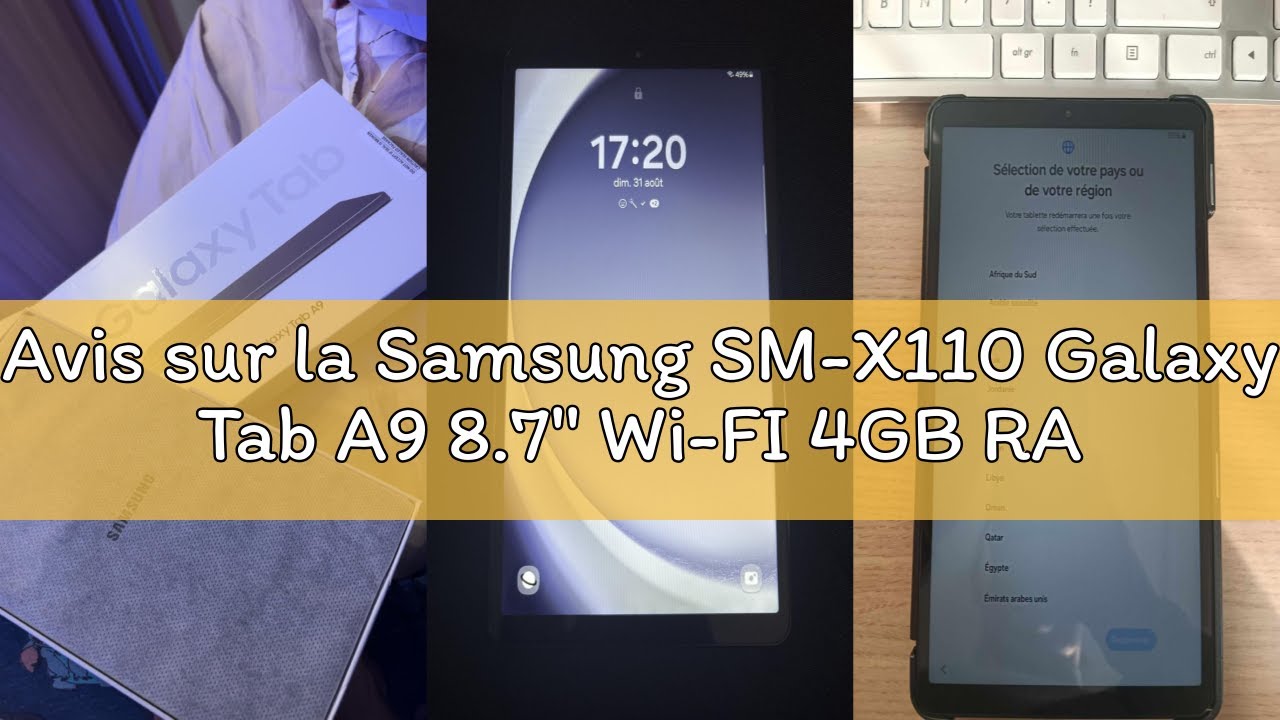 Avis sur la Samsung SM-X110 Galaxy Tab A9 8.7'' Wi-FI 4GB RAM 64GB ...