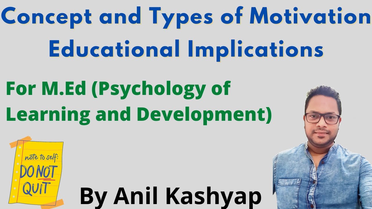 Motivation and its Types and Educational implications |M.Ed, Psychology ...