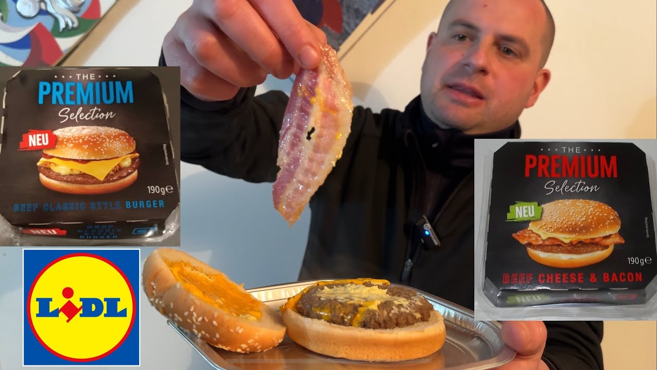 PROVIAMO I MEGA HAMBURGER PREMIUM DA 190g DEL LIDL! TANTA ROBA?! - YouTube