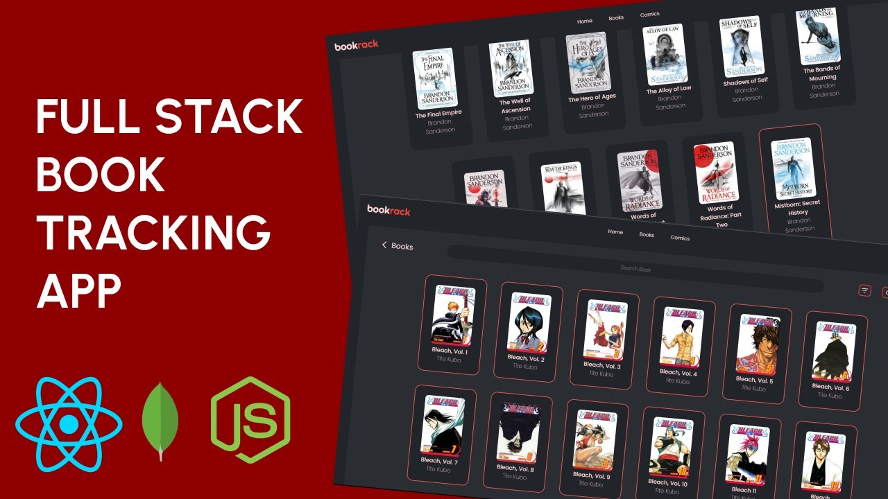 BookRack | A book tracking web app | Demo - YouTube
