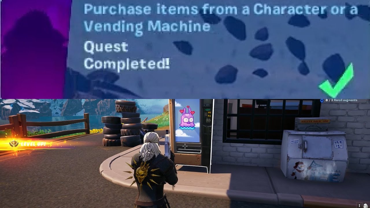 Purchase items from a character or a Vending Machime Fortnite - YouTube