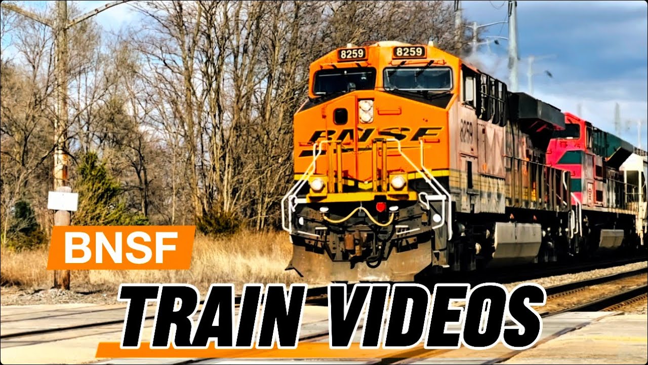 Epic BNSF #8259 (GE ES44C4) Freight Train Rumbling Through Bristol - YouTube