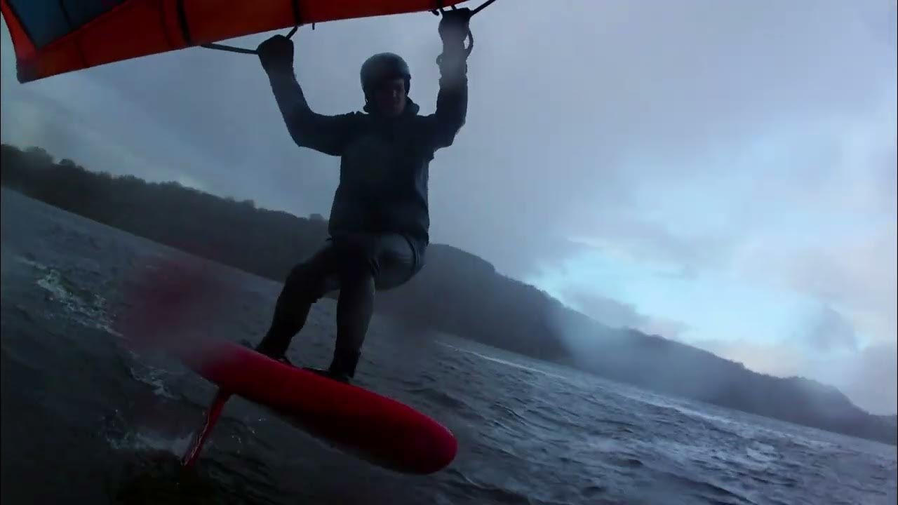 Winging it - Learning to wing foil - Session 85 - "Don't look back" - YouTube