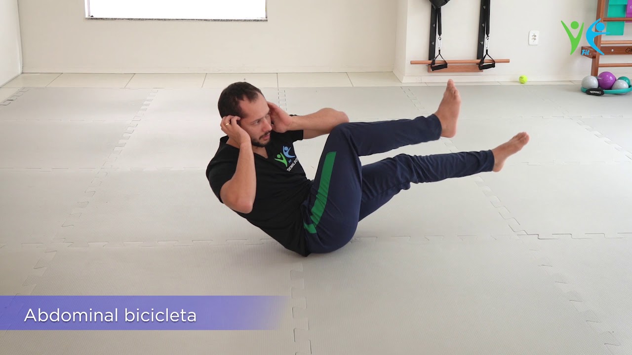 EXERCÍCIO: ABDOMINAL BICICLETA - YouTube