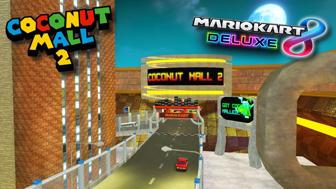 Coconut Mall 2 - Mario Kart 8 Deluxe Custom Track - YouTube