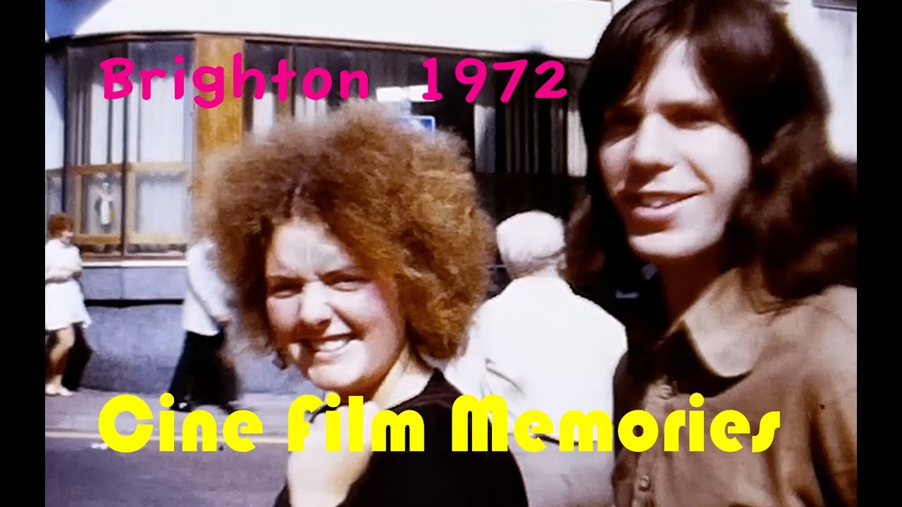 Vintage home movie cine film from 1972 "Lad's Trip to Brighton" - YouTube