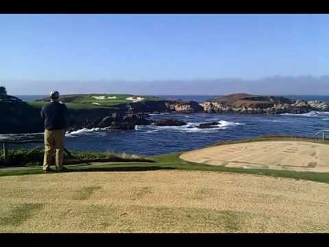 Walkway to number 16 at cypress point - YouTube