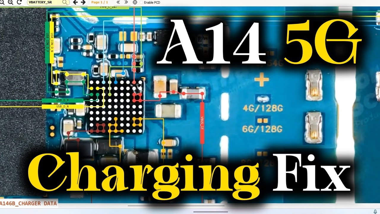 Samsung A14 5g Charging Diagram | Samsung A146b A146p M146 Charging ...