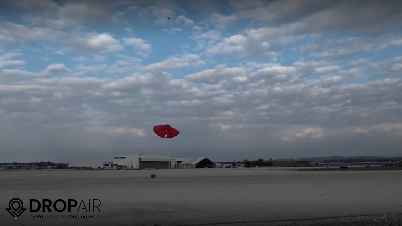 Elbit System Thor Drone x ParaZero's DropAir System - YouTube