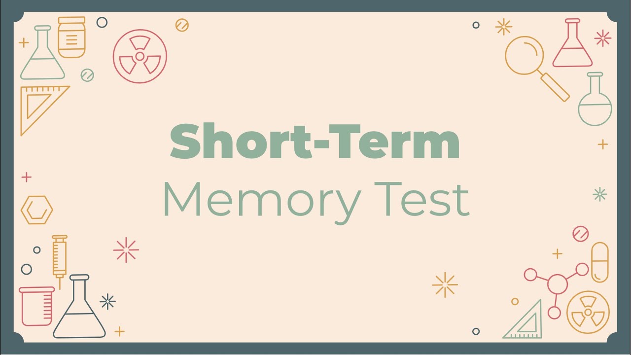Short Term Memory Test - YouTube