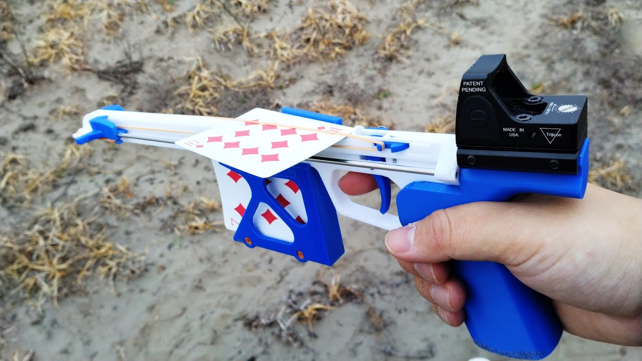 カードランチャーを作ってみた【3D Printed playing card launcher】 - YouTube