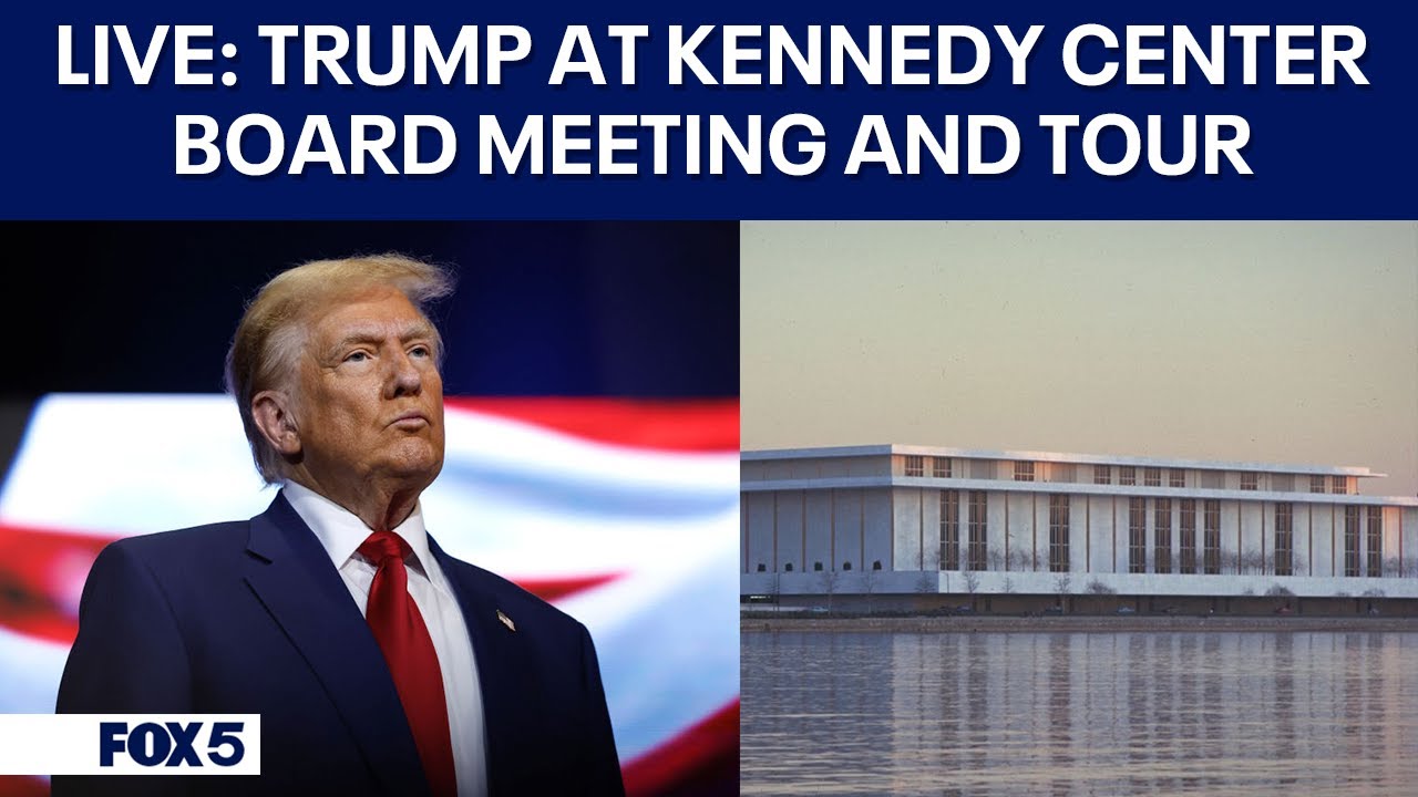 FULL VIDEO: President Donald Trump at Kennedy Center Board meeting and ...