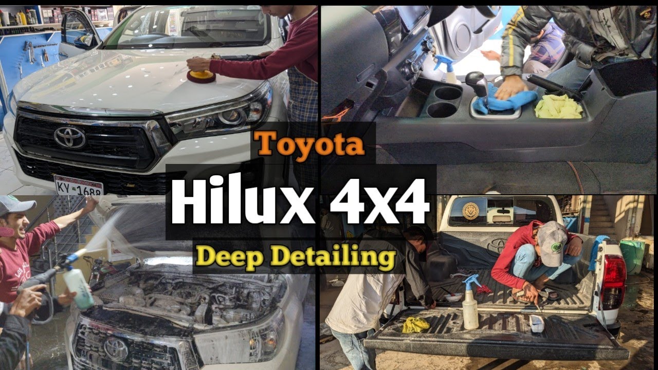 Toyota Hilux Detailing / inside & outside / Car Deep Cleaning - YouTube