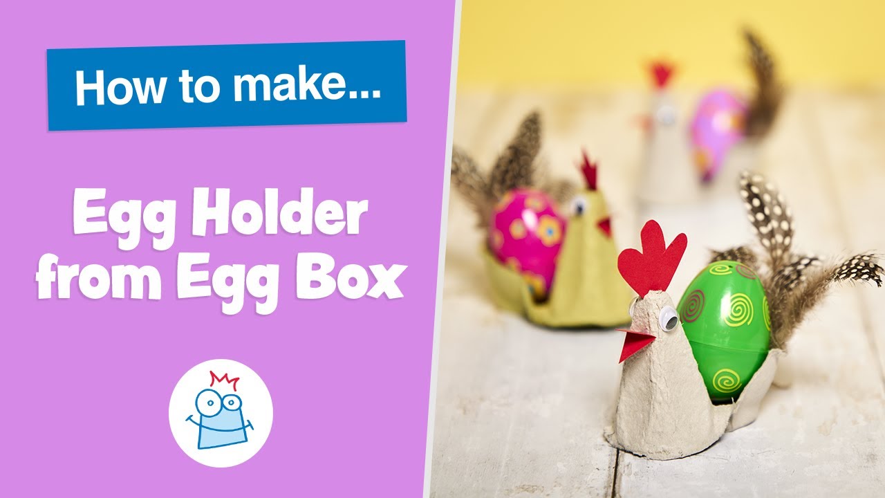 How to make an Egg Holder from Egg Box | Baker Ross - YouTube