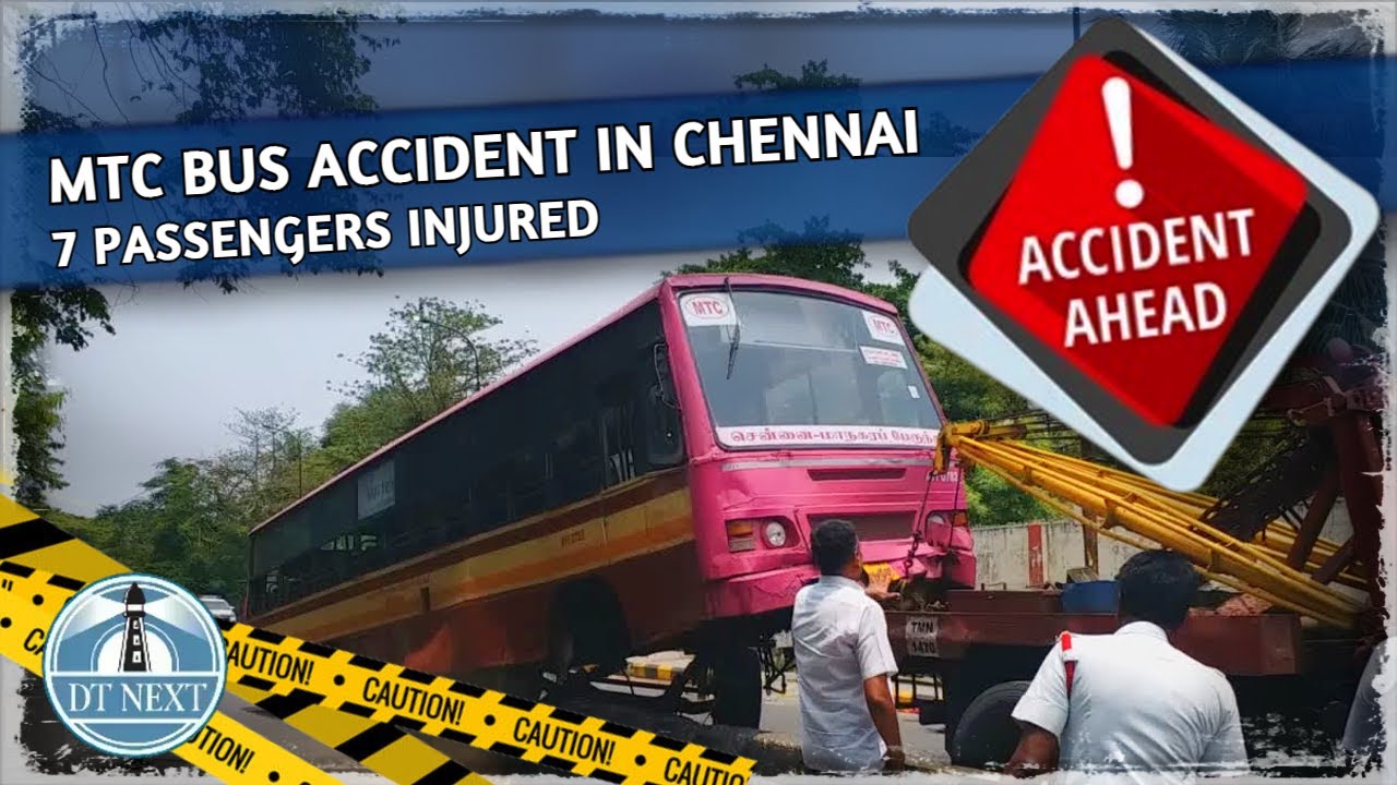7 injured in accident involving MTC bus on ICF Road | Dt Next - YouTube