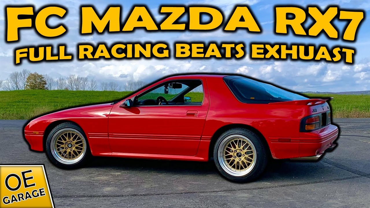 Mazda FC RX7 with full Racing Beats Exhaust *minus mufflers* - Let's ...