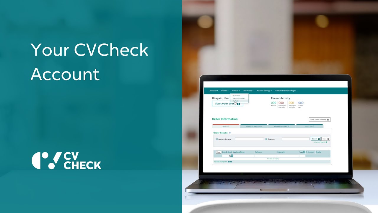 An introduction to your CVCheck account - YouTube