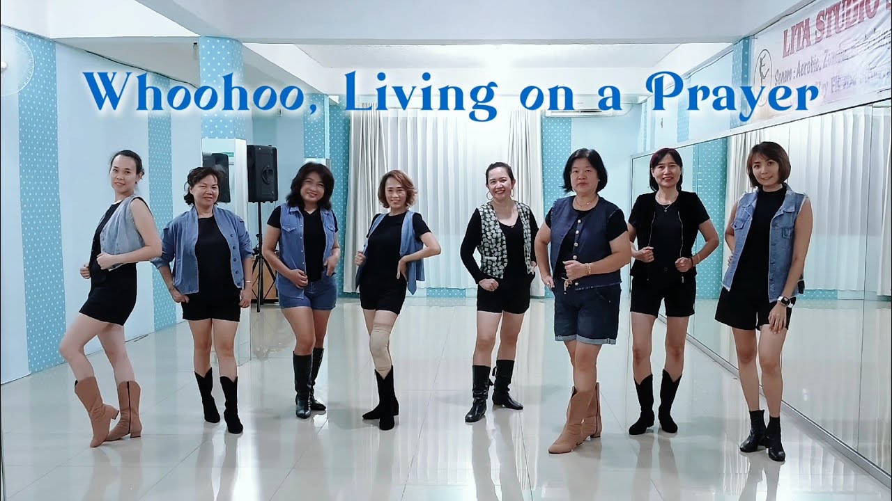 Whoohoo, Living on a Prayer line dance - YouTube
