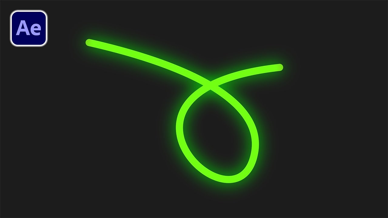 How to Create an Animated Glowing Stroke Effect in After Effects - YouTube
