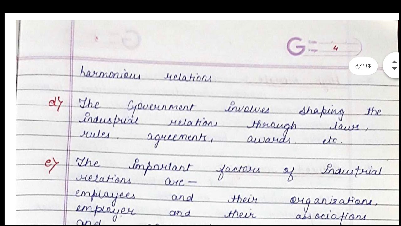 INDUSTRIAL RELATION|CHARACTERISTICS OF INDUSTRIAL RELATION|PART-4 ...