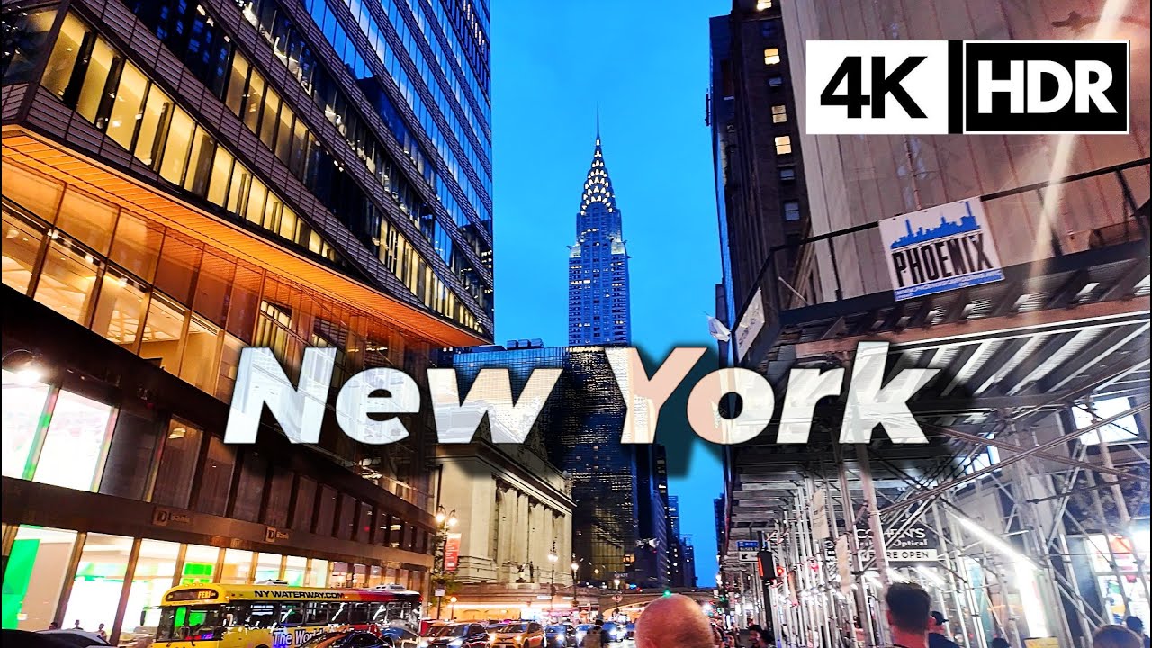 Night 4K HDR -New York Best Sights - USA - YouTube