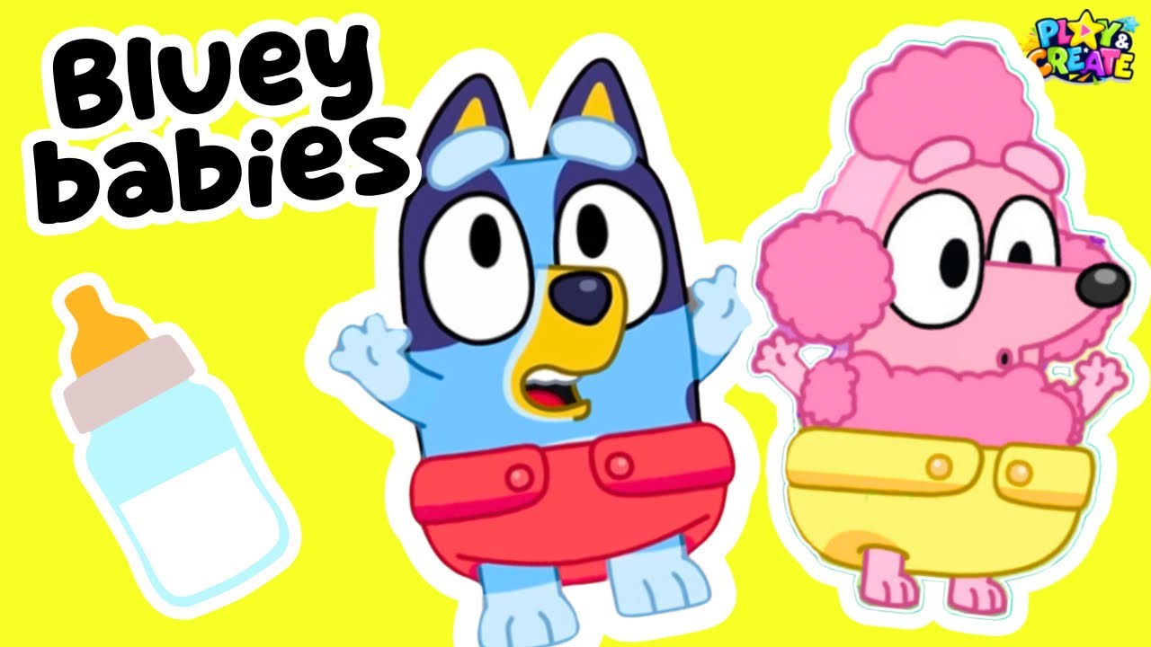 Bluey Real Life Characters - Real Bluey Dog & Puppies! - YouTube