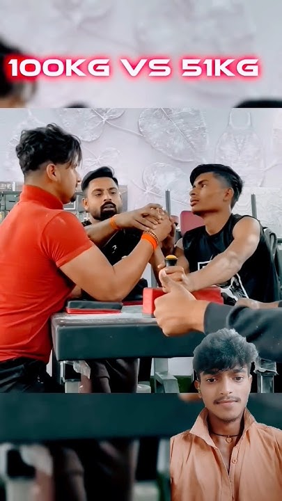 ARM WRESTLING WITH 100 KG PLAYER 😱 | 100KG VS 51KG 💪 | #shorts #wrestler #wrestling 😈 # ...