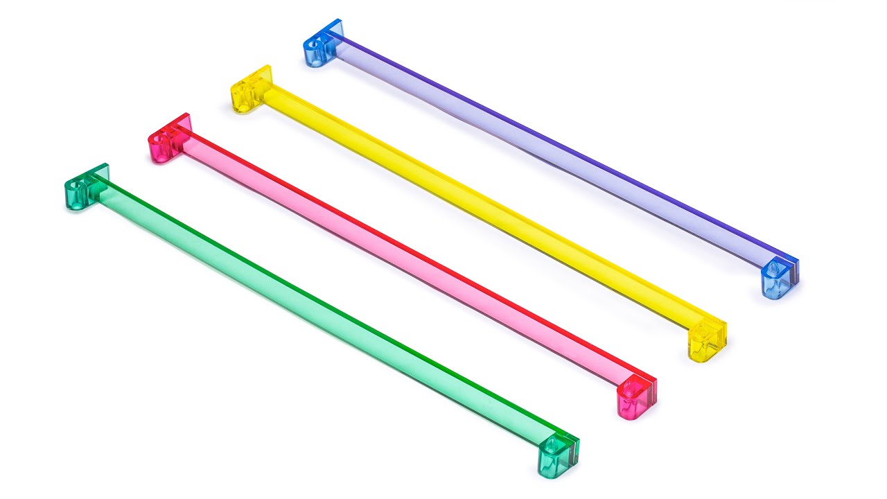 American Mahjong Tile Pushers - Set of 4, 18" Multi-Color Acrylic ...