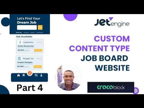 Job Board: Job Application and Portfolios with JetEngine Custom Content Type | Part 4 - YouTube